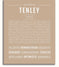 Tenley | Name Art Print – Name Stories