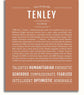 Tenley | Name Art Print – Name Stories