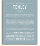 Tenley | Name Art Print – Name Stories