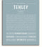 Tenley Personalized Name Meaning Art Prints – Name Stories