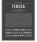 Teresa | Name Art Print – Name Stories