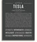 Tesla Personalized Name Meaning Art Prints – Name Stories