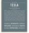 Tesla | Name Art Print – Name Stories