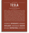 Tesla | Name Art Print – Name Stories