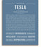 Tesla | Name Art Print – Name Stories