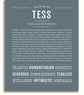 Tess | Name Art Print – Name Stories