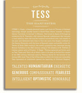 Tess | Name Art Print – Name Stories