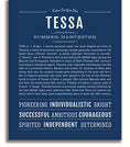 Tessa | Name Art Print – Name Stories