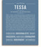 Tessa | Name Art Print – Name Stories