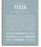 Tessa | Name Art Print – Name Stories