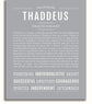 Thaddeus | Name Art Print – Name Stories