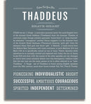 Thaddeus | Name Art Print – Name Stories