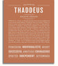 Thaddeus | Name Art Print – Name Stories