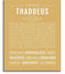 Thaddeus | Name Art Print – Name Stories