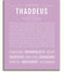 Thaddeus | Name Art Print – Name Stories
