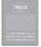 Thalia Personalized Name Meaning Art Prints – Name Stories