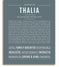 Thalia Personalized Name Meaning Art Prints – Name Stories