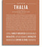 Thalia Personalized Name Meaning Art Prints – Name Stories