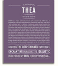 Thea | Name Art Print – Name Stories