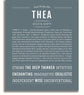 Thea | Name Art Print – Name Stories