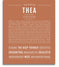 Thea Personalized Name Meaning Art Prints – Name Stories