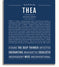 Thea Personalized Name Meaning Art Prints – Name Stories