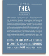 Thea | Name Art Print – Name Stories