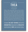 Thea | Name Art Print – Name Stories