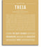 Theia Personalized Name Meaning Art Prints – Name Stories