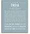 Theia | Name Art Print – Name Stories