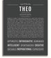 Theo Personalized Name Meaning Art Prints – Name Stories