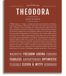 Theodora | Name Art Print – Name Stories
