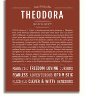 Theodora | Name Art Print – Name Stories