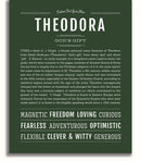 Theodora | Name Art Print – Name Stories