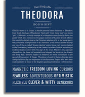 Theodora | Name Art Print – Name Stories