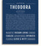 Theodora | Name Art Print – Name Stories