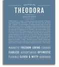 Theodora | Name Art Print – Name Stories