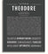 Theodore | Name Art Print – Name Stories