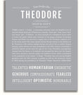 Theodore | Name Art Print – Name Stories