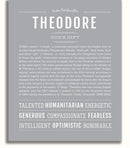 Theodore | Name Art Print – Name Stories
