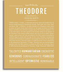 Theodore | Name Art Print – Name Stories