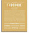 Theodore | Name Art Print – Name Stories