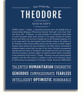 Theodore | Name Art Print – Name Stories