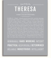 Theresa | Name Art Print – Name Stories