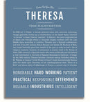 Theresa | Name Art Print – Name Stories