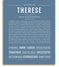 Therese | Name Art Print – Name Stories
