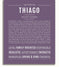 Thiago | Name Art Print – Name Stories
