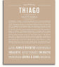 Thiago | Name Art Print – Name Stories