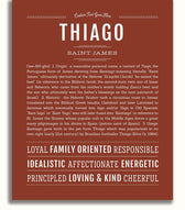 Thiago | Name Art Print – Name Stories