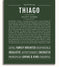Thiago Personalized Name Meaning Art Prints – Name Stories